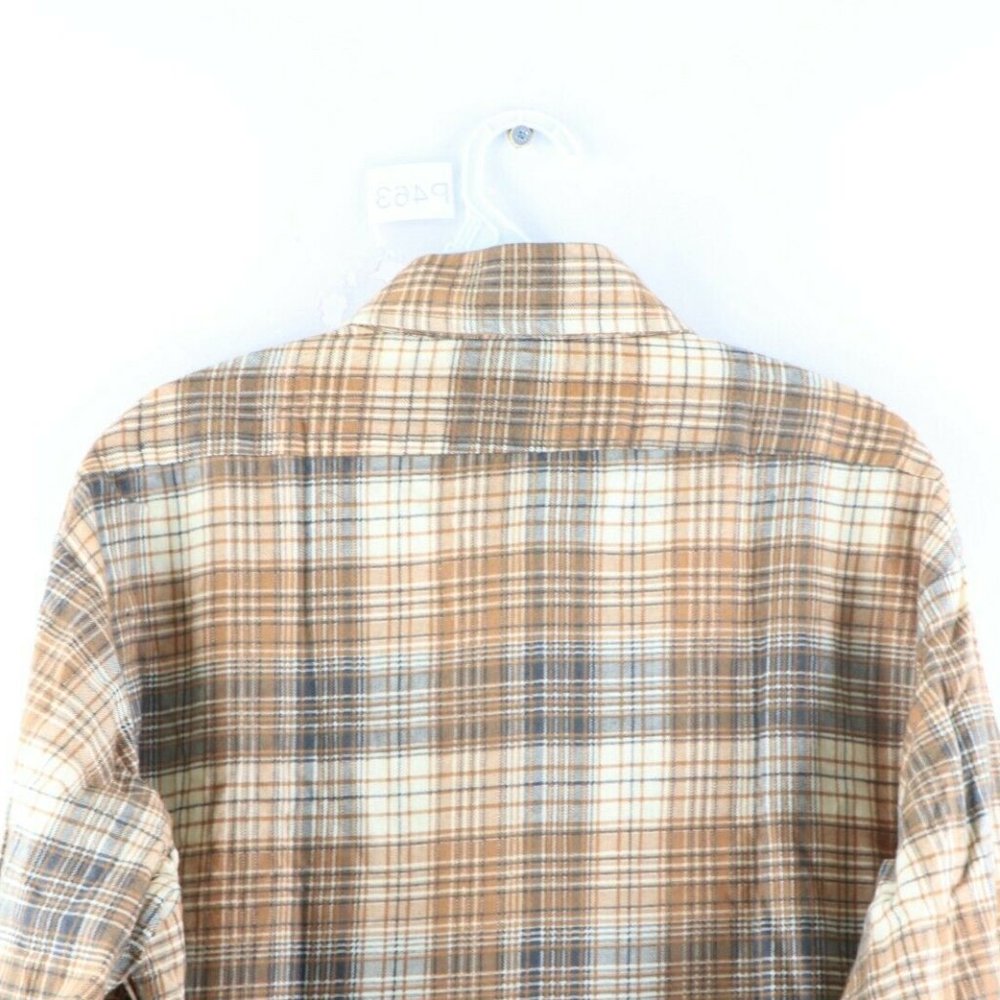 Vtg 70s Montgomery Ward Pocket Plaid Button Shirt - Gem
